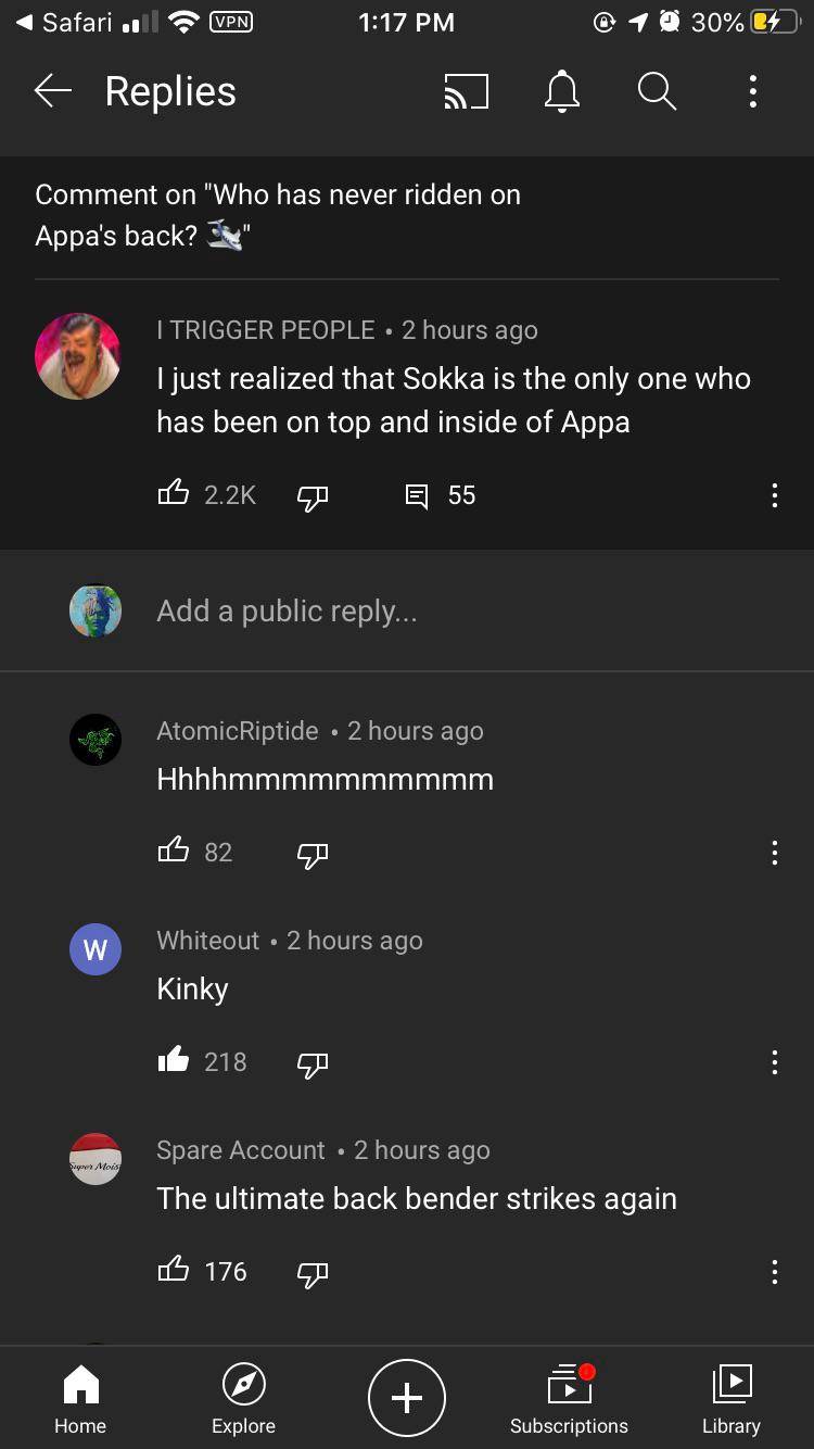 Cursed_Youtube Convo About Appa | Scrolller