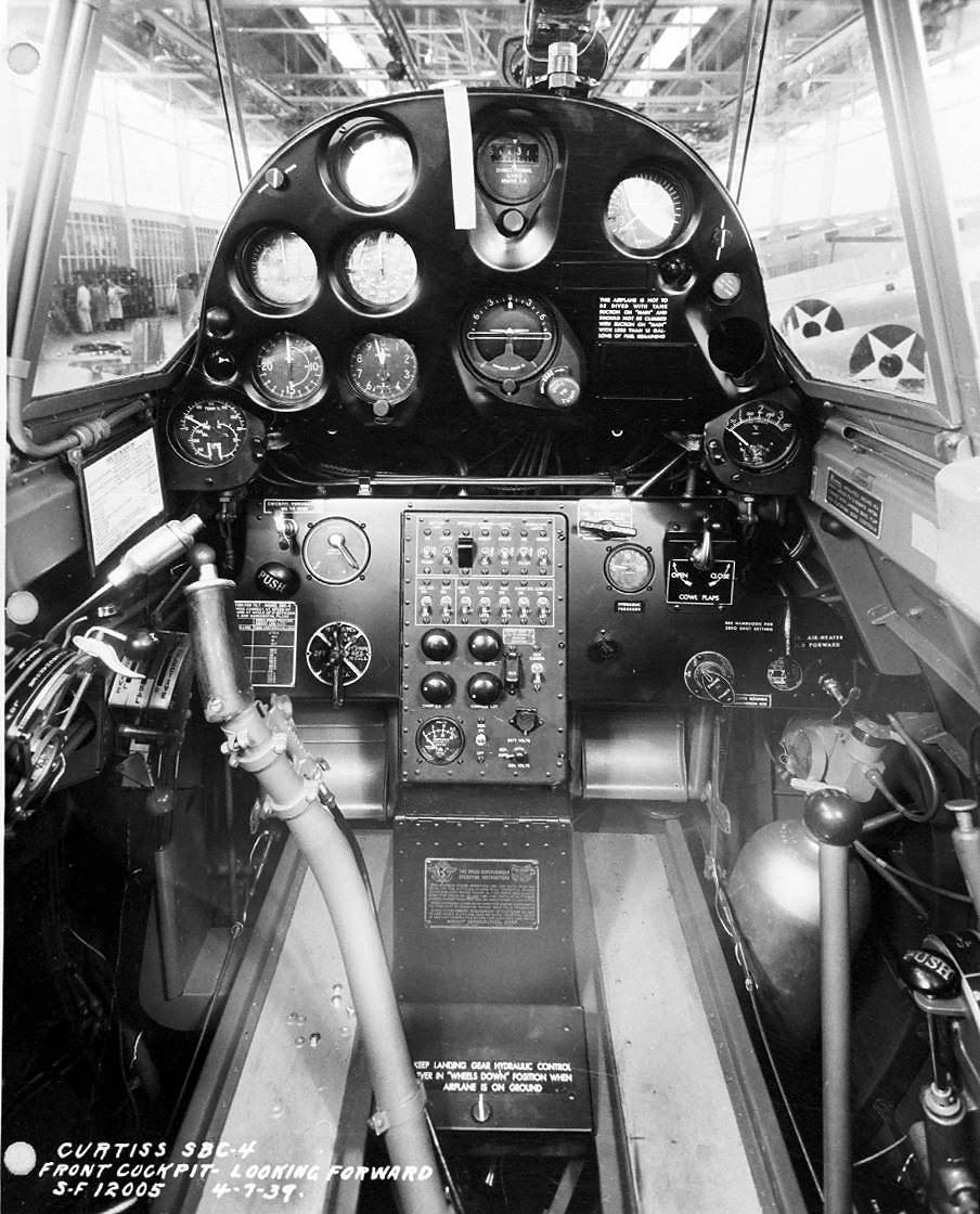 Curtiss SBC-4 Helldiver cockpit | Scrolller