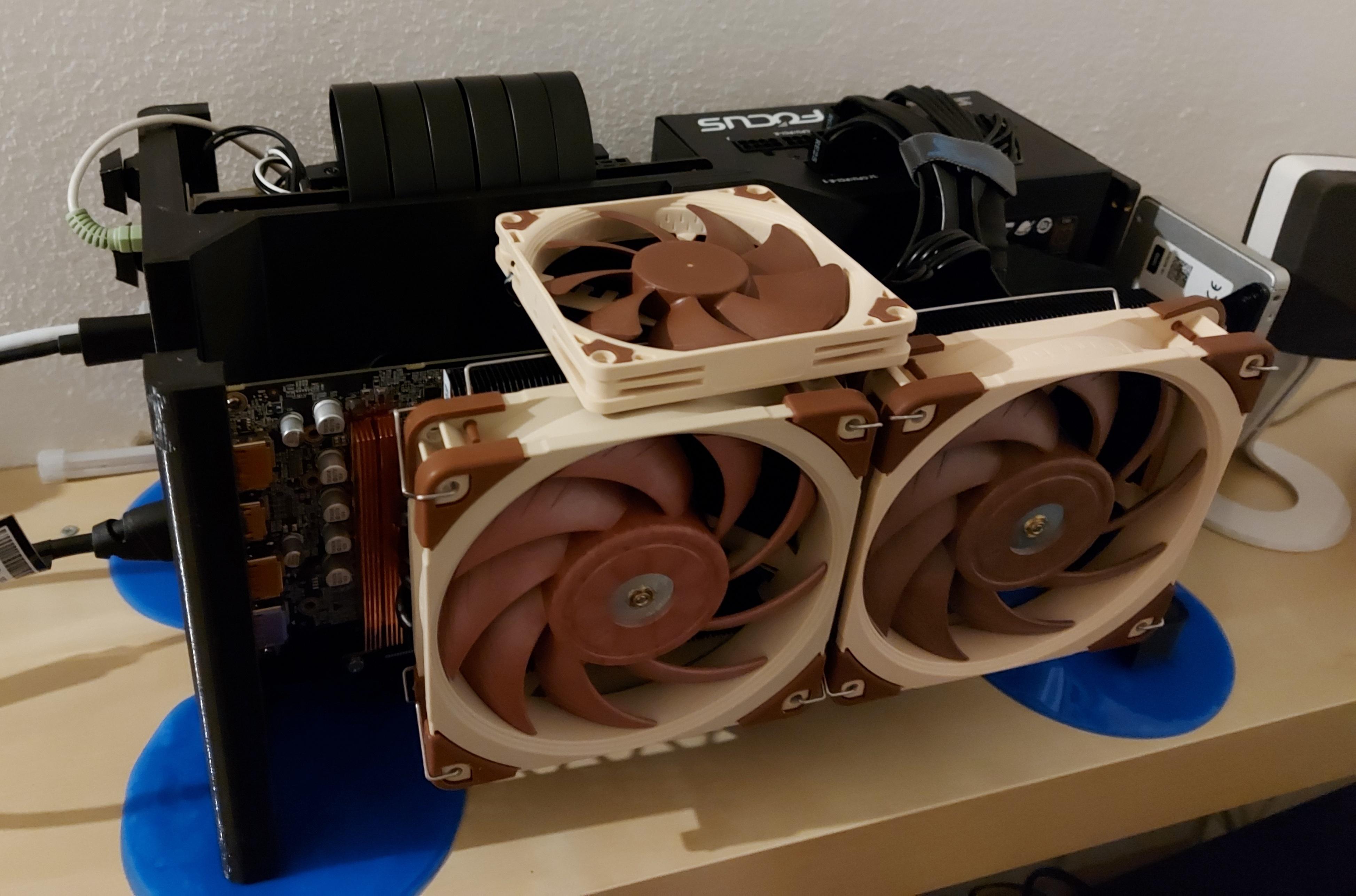 Custom 3D printed "case" with Morpheus 2070 and i7-4790. Case volume is 12.7 L. Components do ...