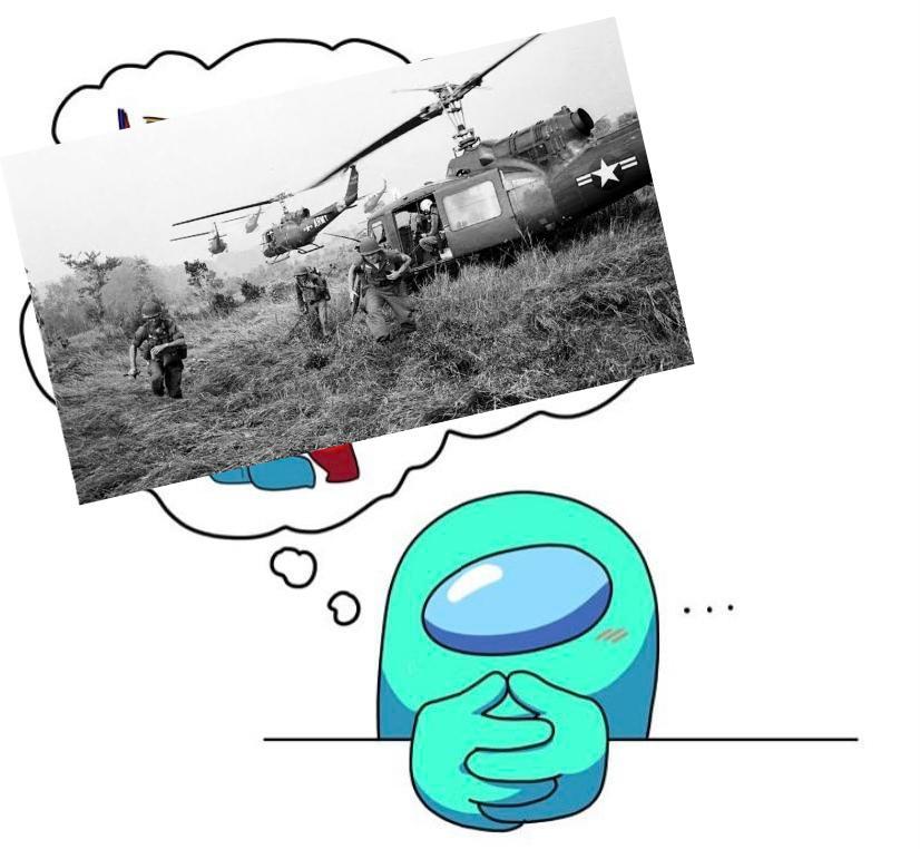 Cyan is having a vietnam war flashback | Scrolller