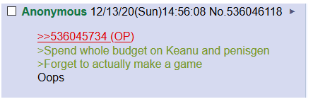 Cyberpunk 2077 in 1 greentext this | Scrolller