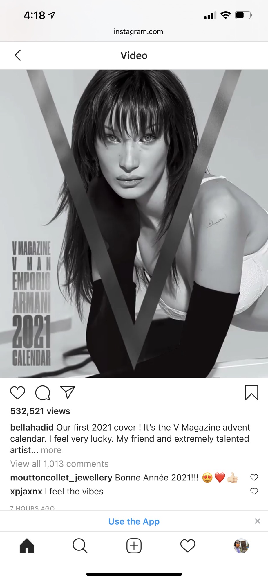 Damn Bella is really bringing back that vintage modeling feel. | Scrolller