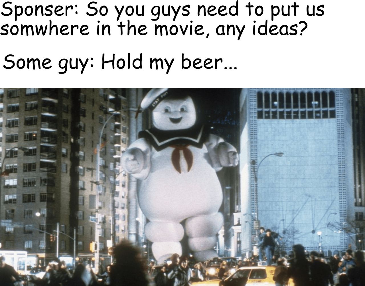 Dang tho, marshmallow man kinda thic ngl... | Scrolller