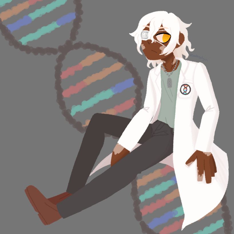 Danganronpa OC time. His name is Chroma Locus and he's the SHSL Geneticist. | Scrolller