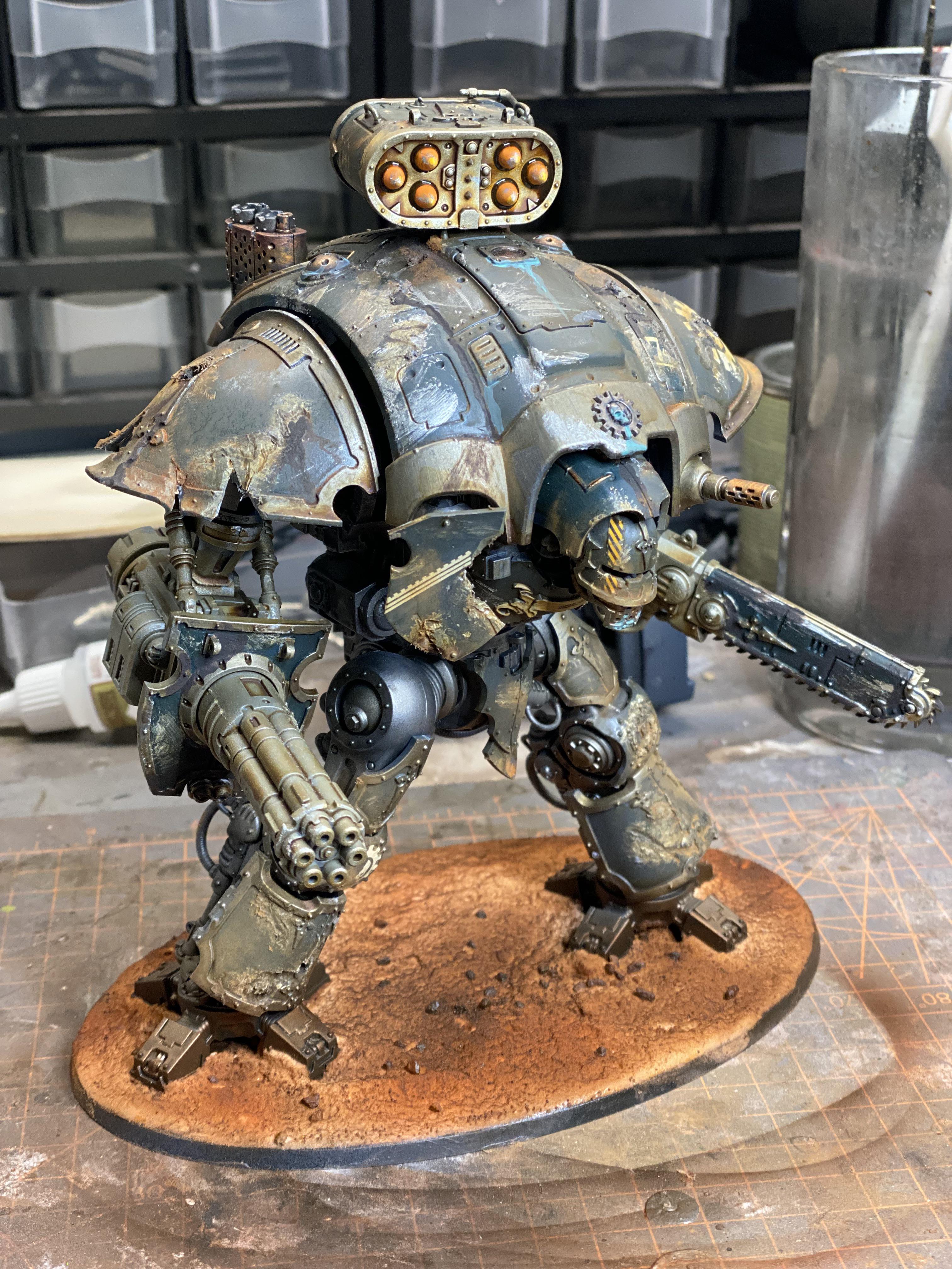 Dark Mechanicum knight build for my dark mech army. | Scrolller