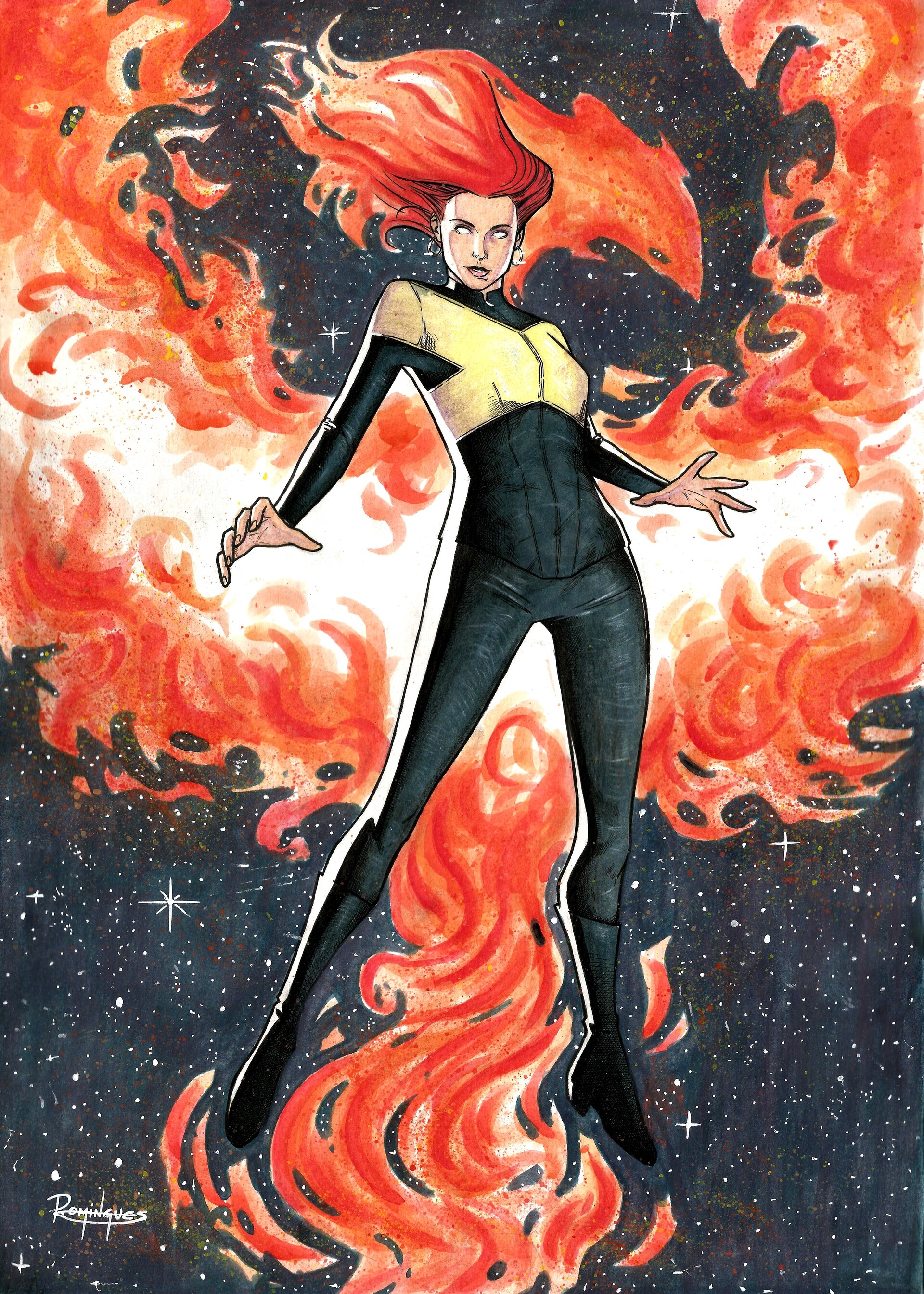 Dark Phoenix by Rafael Domingues | Scrolller