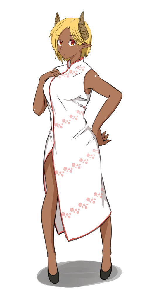 Dark skinned demon girl [Original] | Scrolller