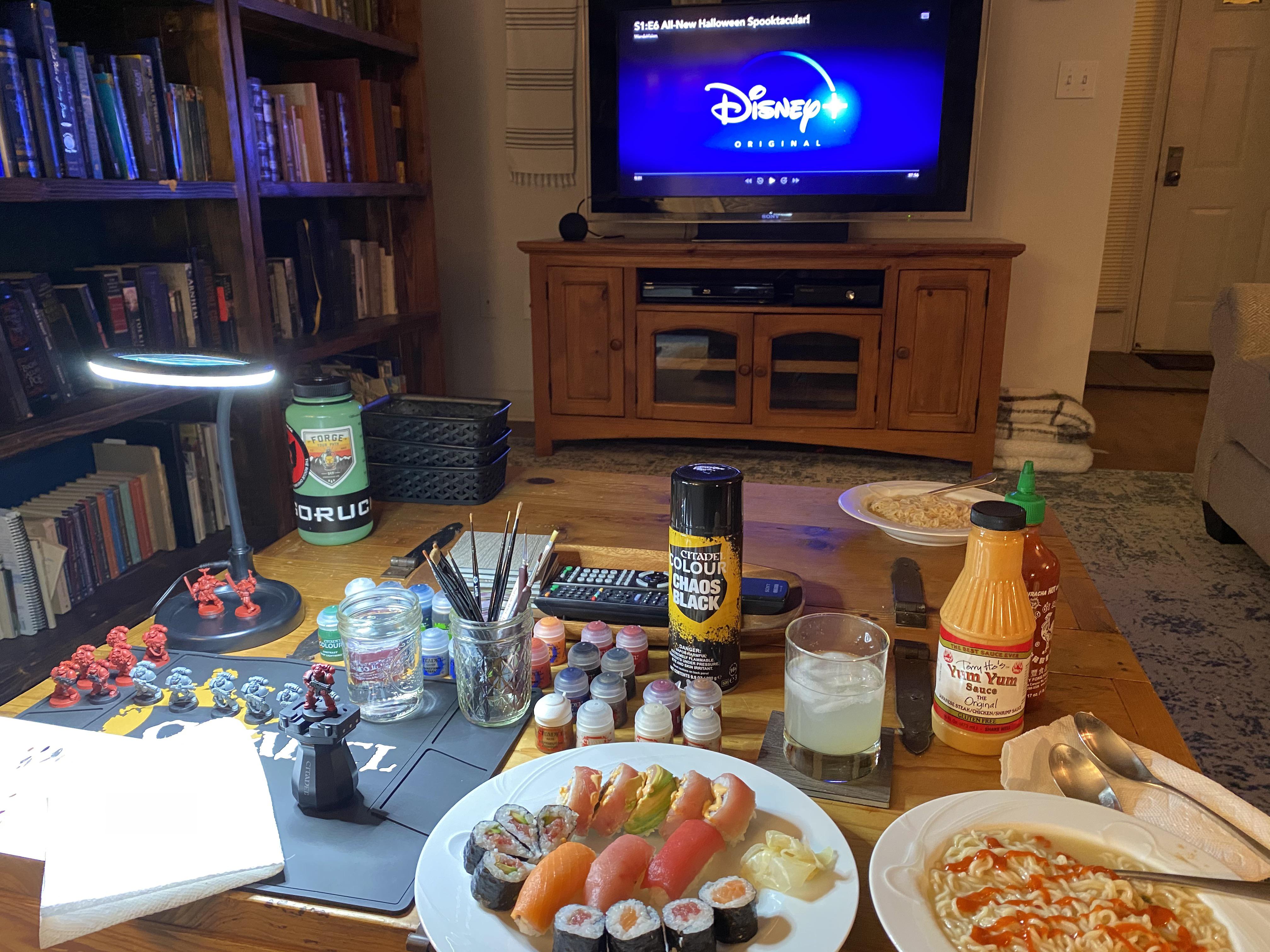 Date Night: Blood Angels, Ramen, Sushi, And Marvel | Scrolller