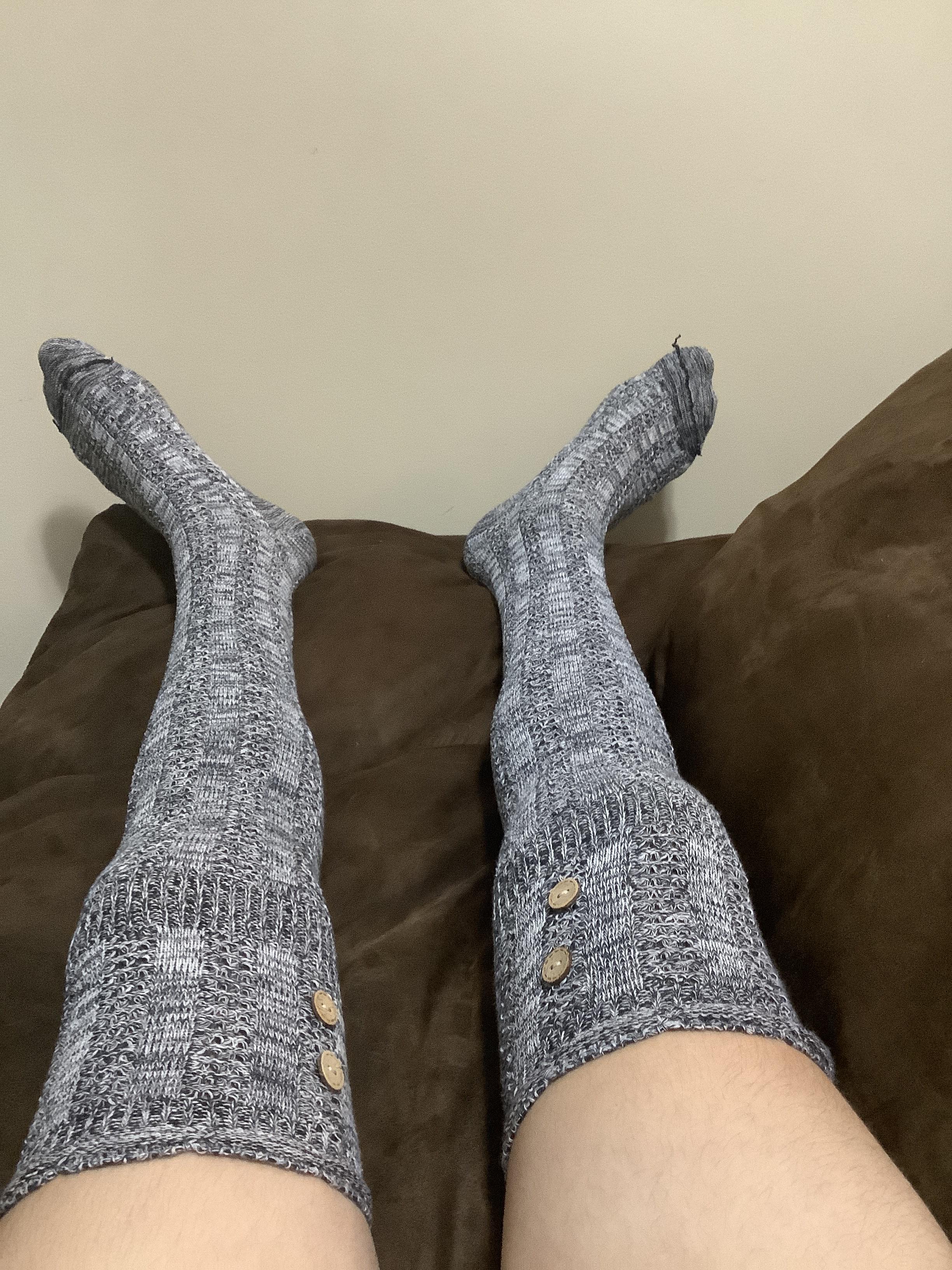 Day one of wearing thigh highs (i get all the hype for these things ...