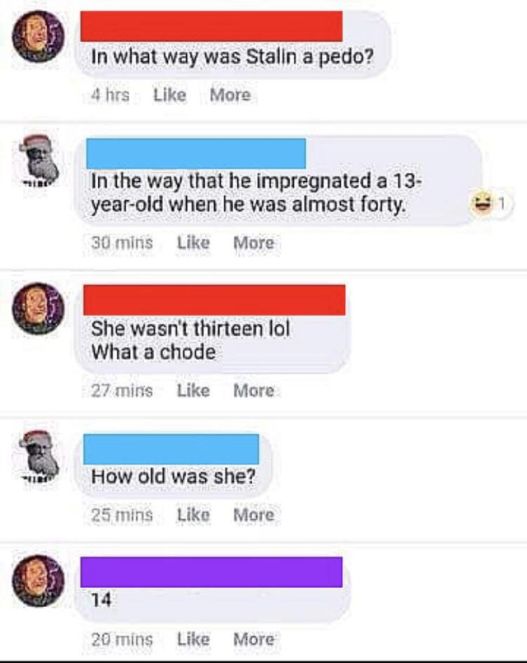 “In what way was Stalin a pedo?” | Scrolller