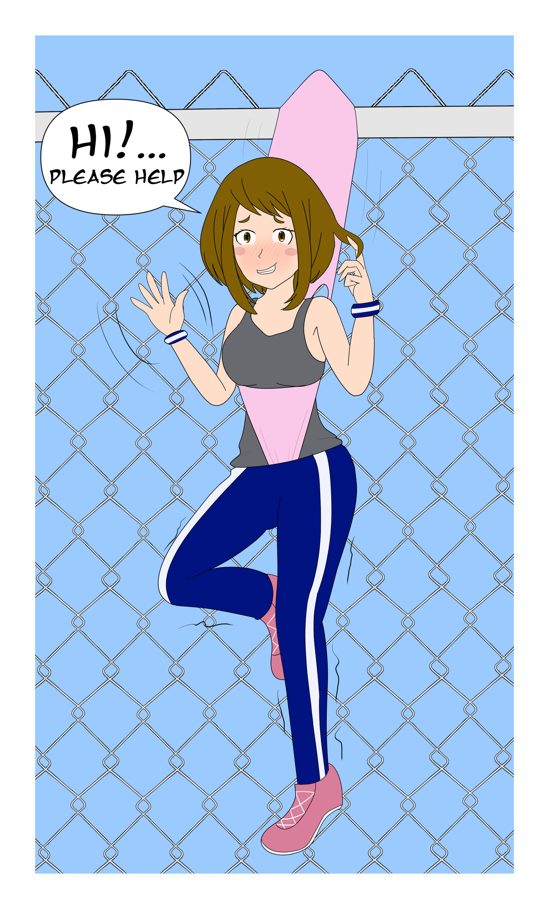 Defying gravity on the fence | Scrolller