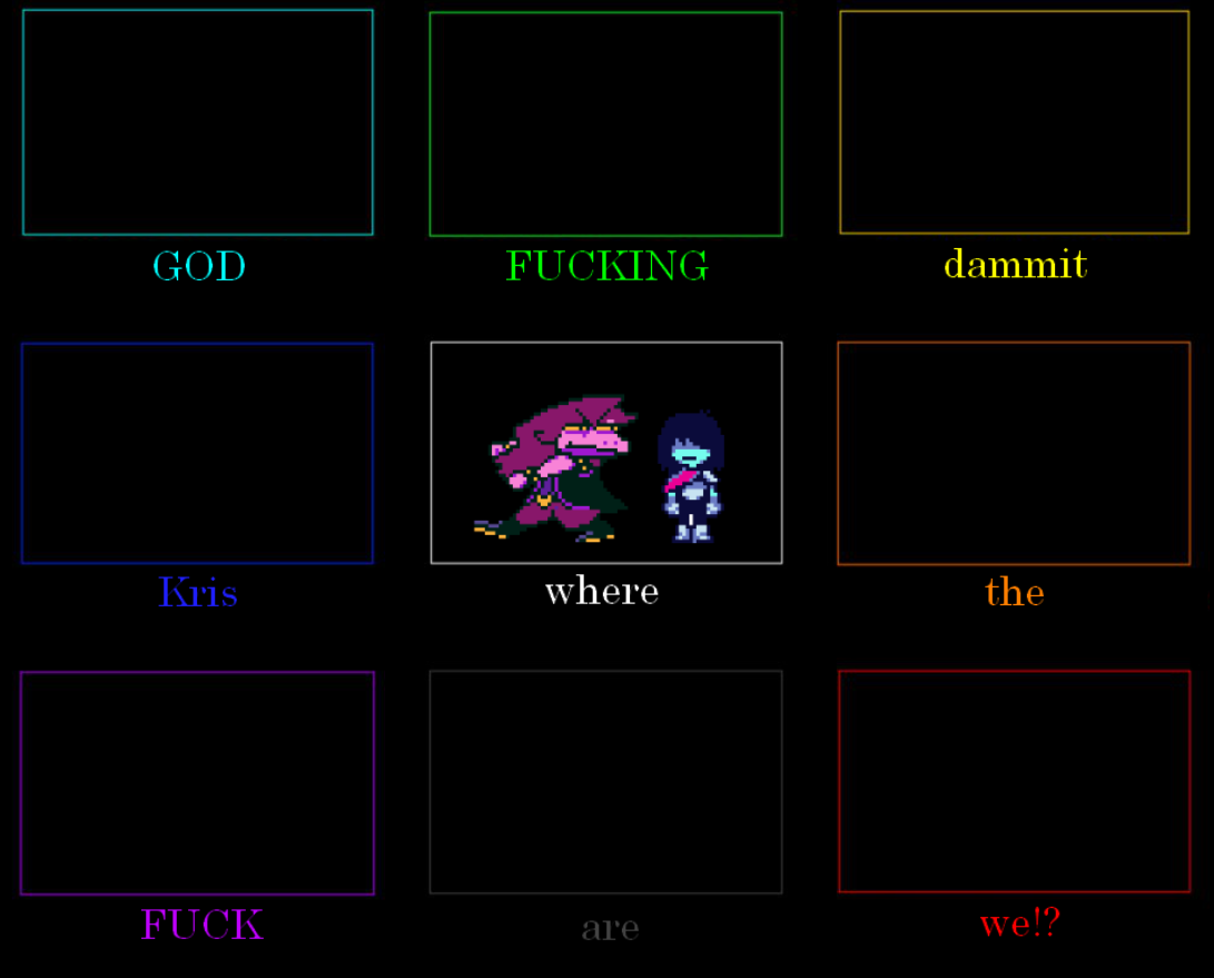 Deltarune Alignment Chart | Scrolller