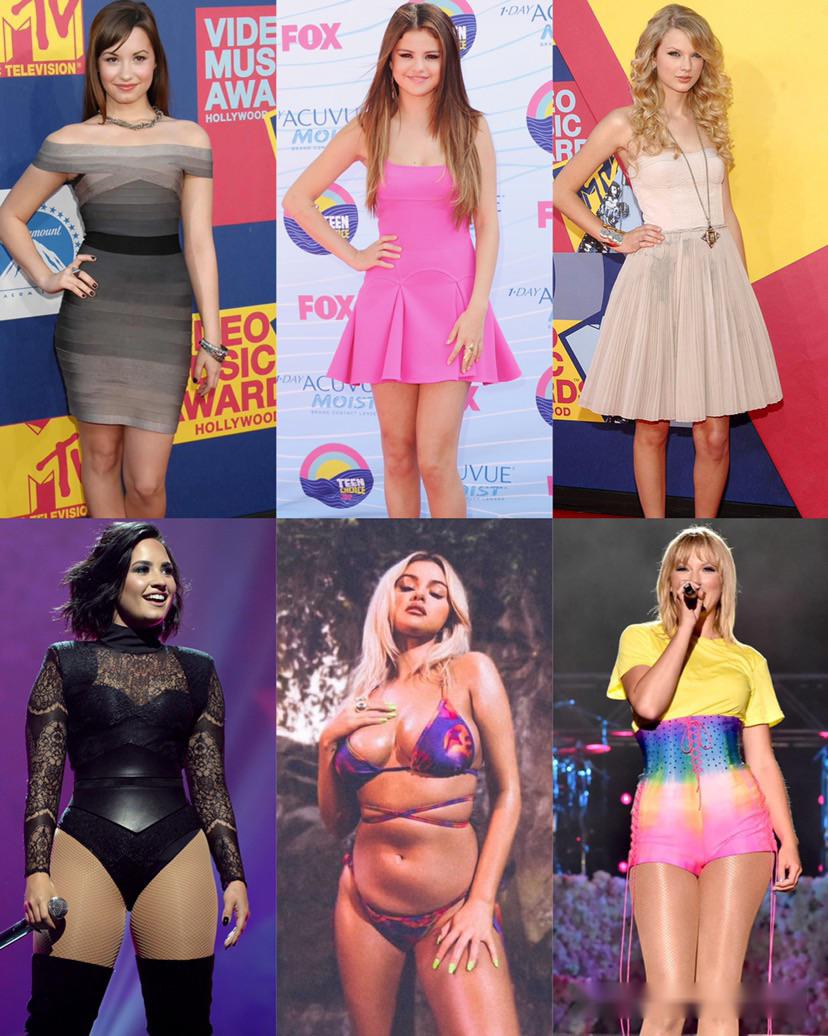 Demi Lovato, Selena Gomez and Taylor Swift all leveled up with age | Scrolller