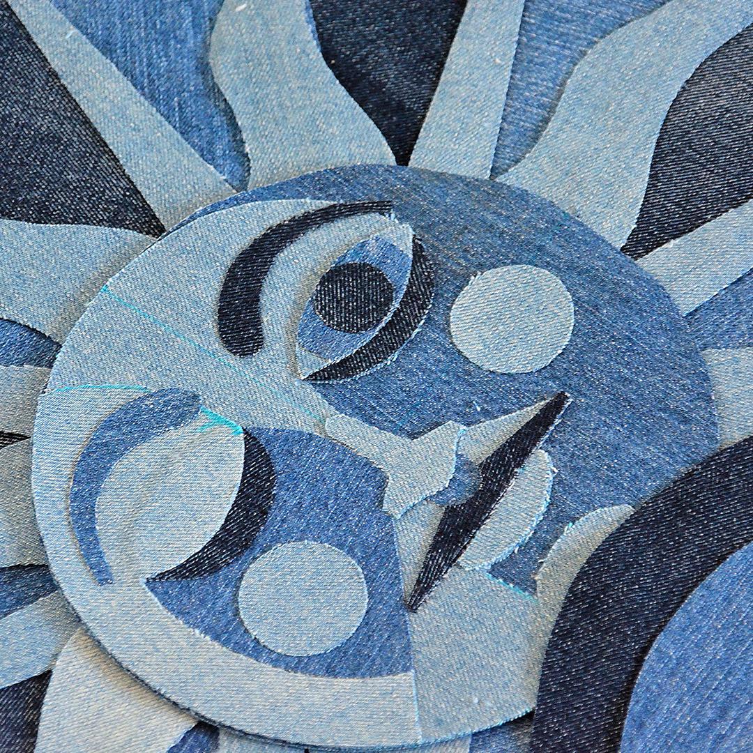 Denim Patch (Crying Sun) I've Been Working On | Scrolller