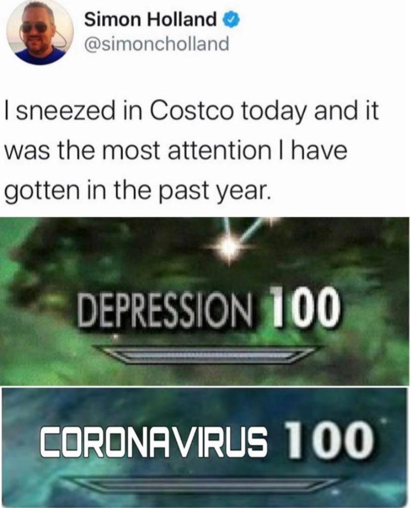 DEPRESSION 100 CORONAVIRUS 100 | Scrolller
