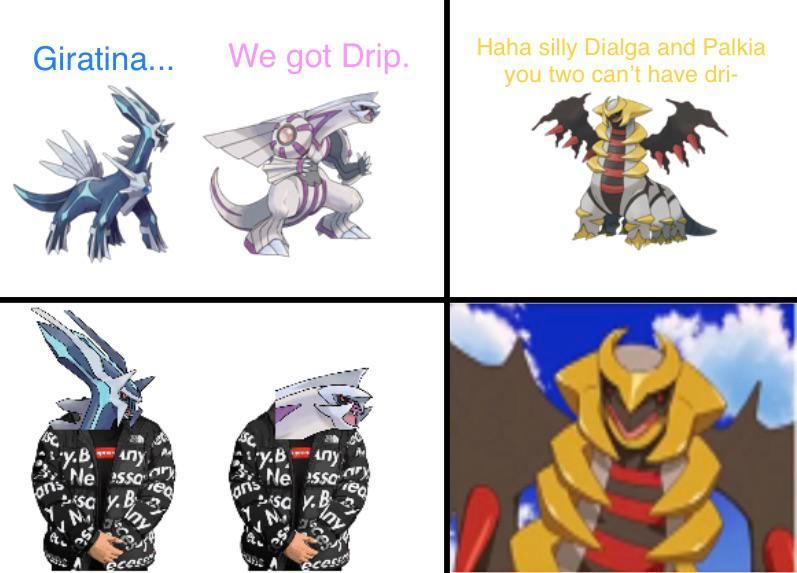 Dialga and Palkia do have that drip tho | Scrolller