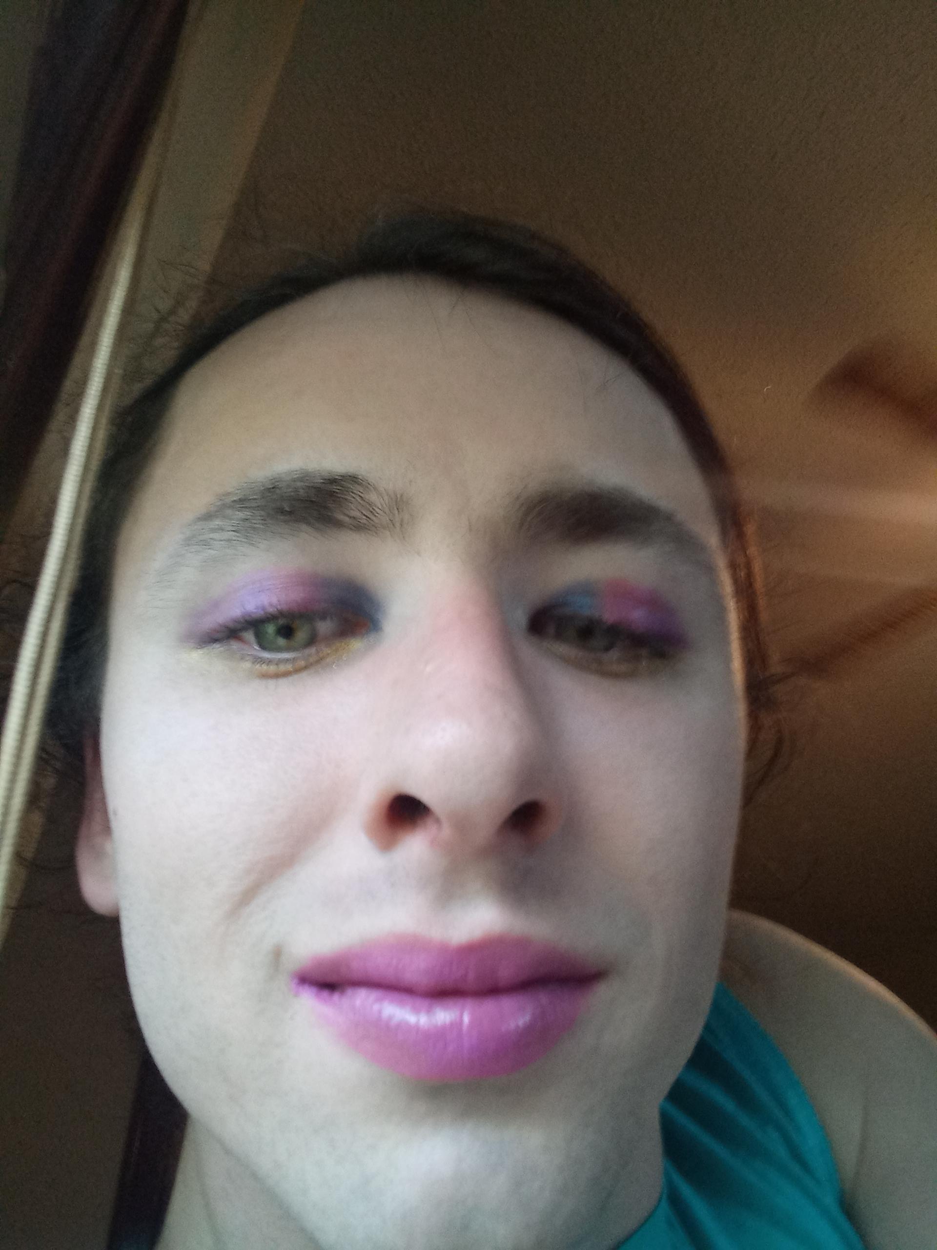 Did my makeup all myself this time. 😁 | Scrolller