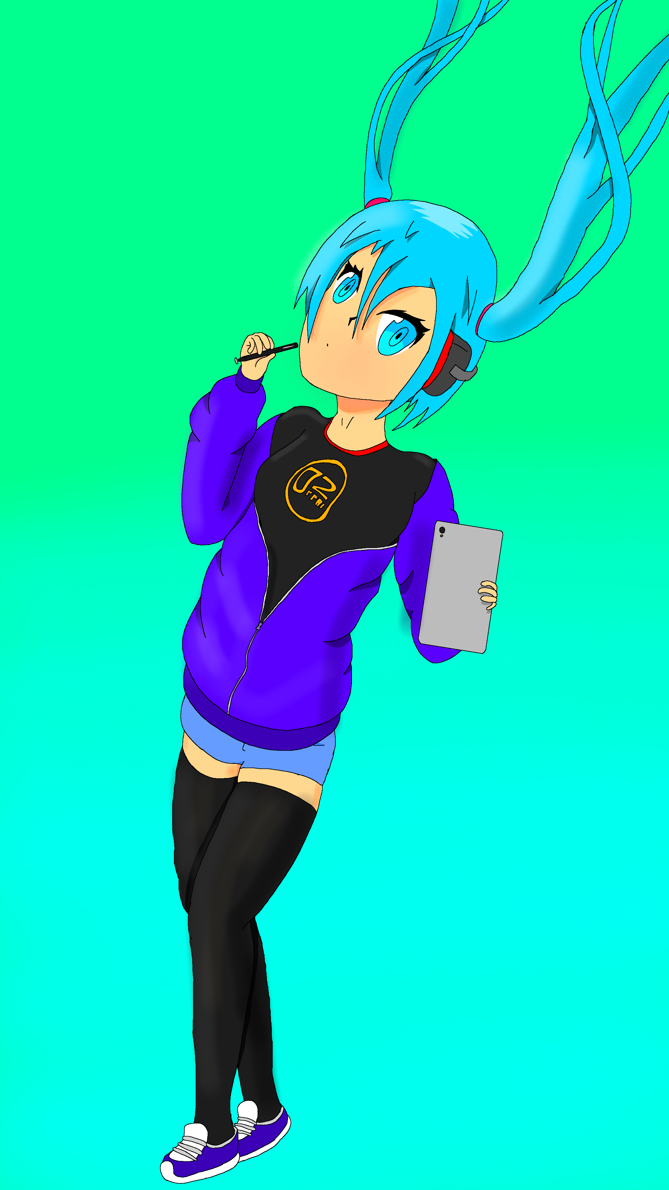 'Digital Artist' Hatsune Miku [Original] [2304x4096] | Scrolller