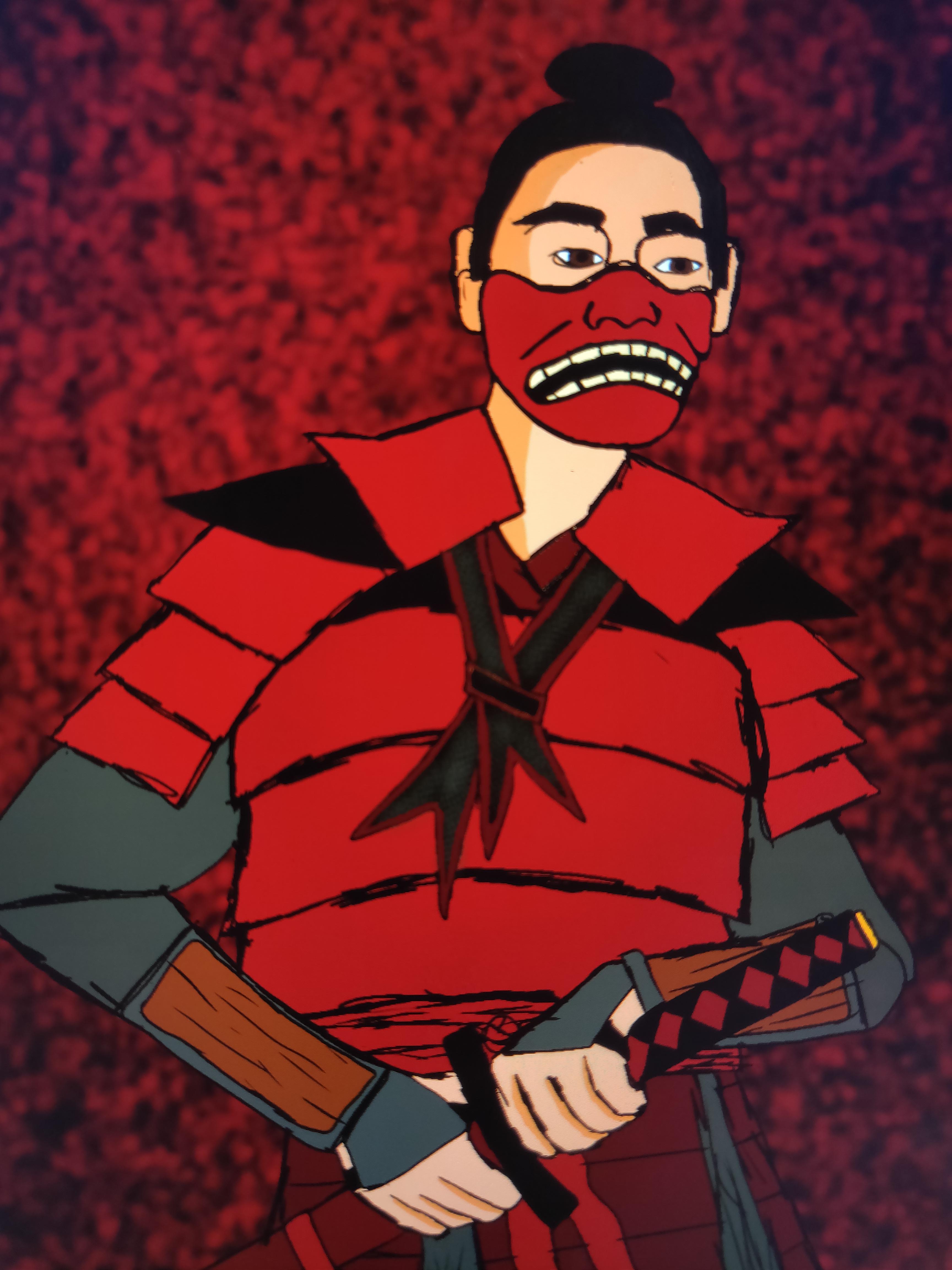 Digitaly drawn samurai, me. | Scrolller