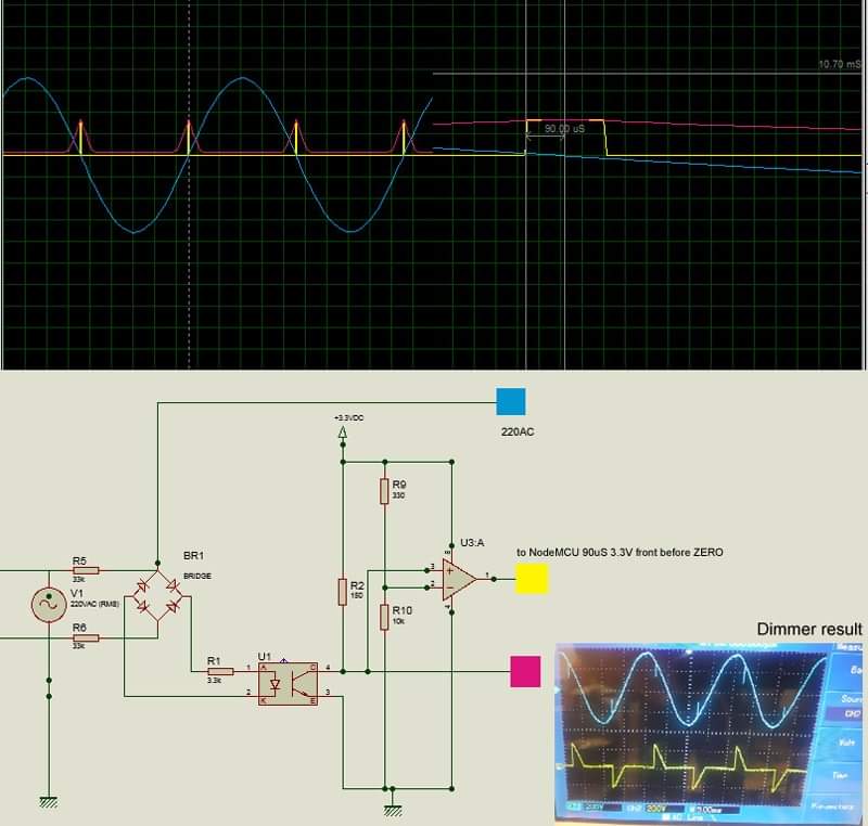 Dimmer Zero Cross Detect Circuit Easy Way To Control Leading And Trailing Edge Scrolller