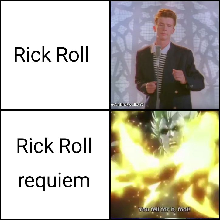 Dire turns into Rick Astley | Scrolller