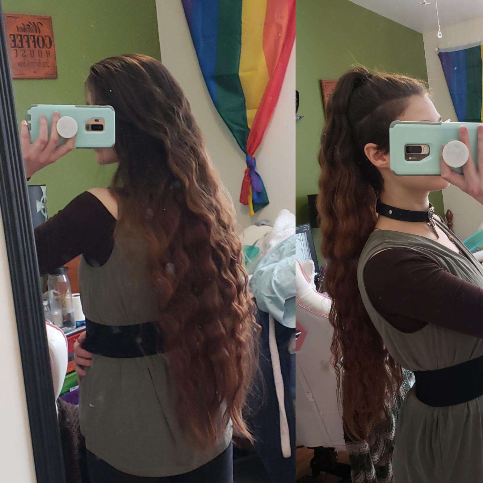 Dirty mirror + braid waves + undercut | Scrolller