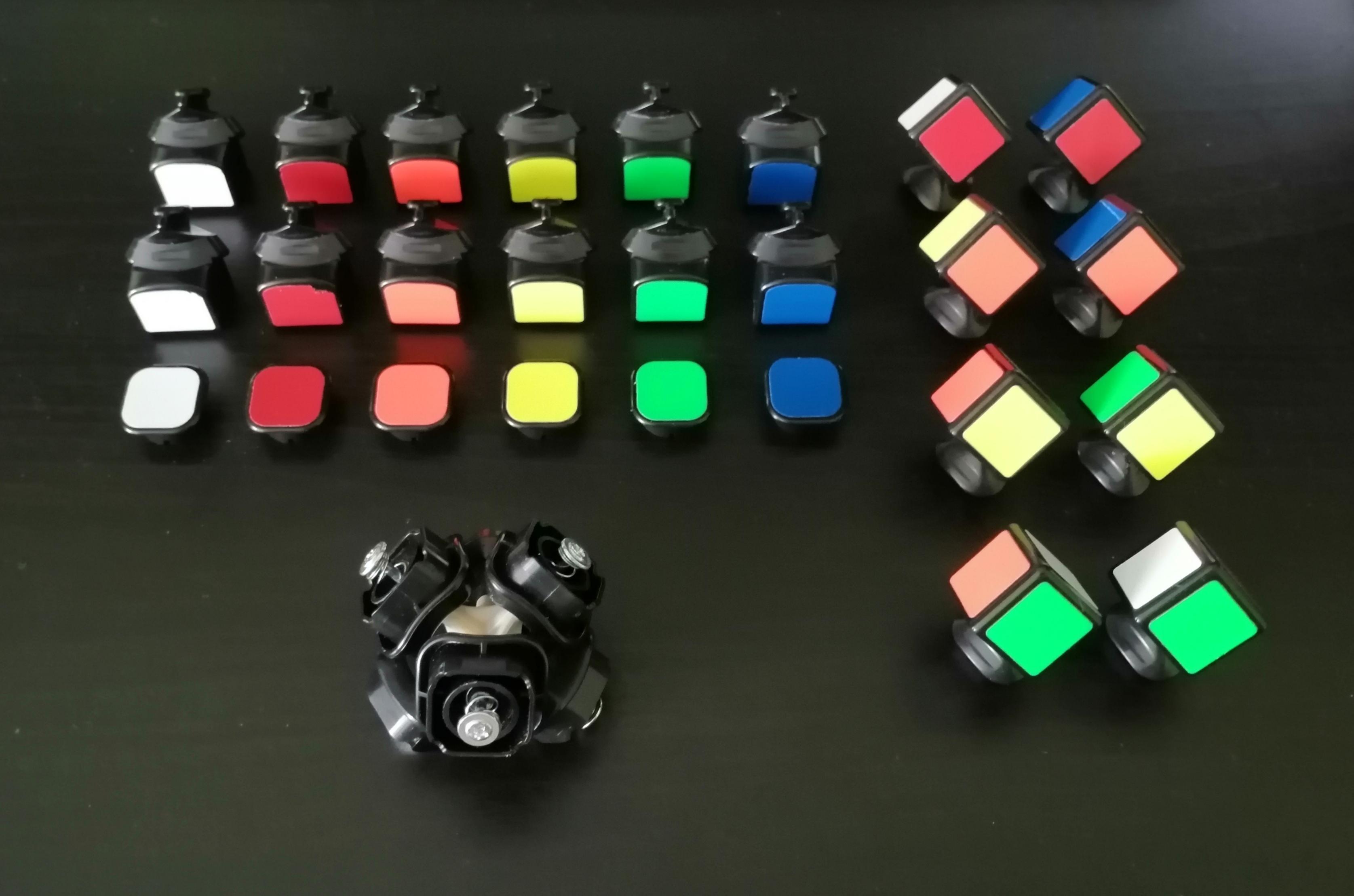 Disassembled Rubik's cube | Scrolller