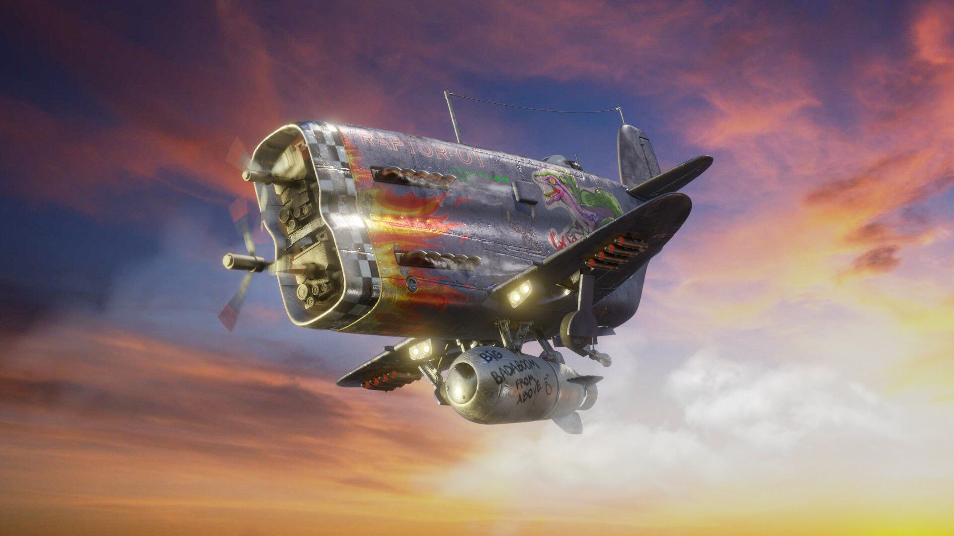 Diselpunk airplane by Karen Hachatryan | Scrolller