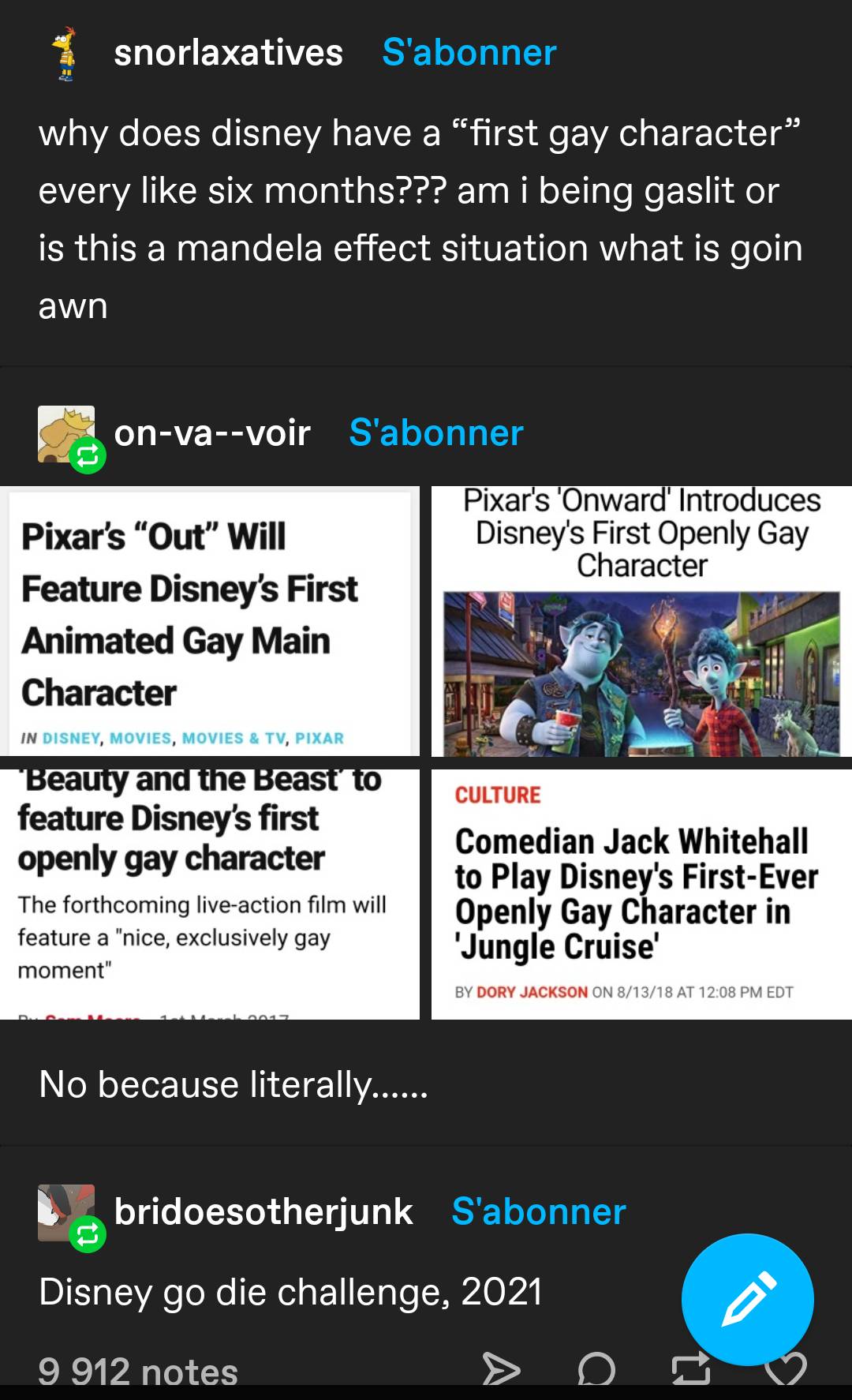 Disney's """gay representation""" | Scrolller