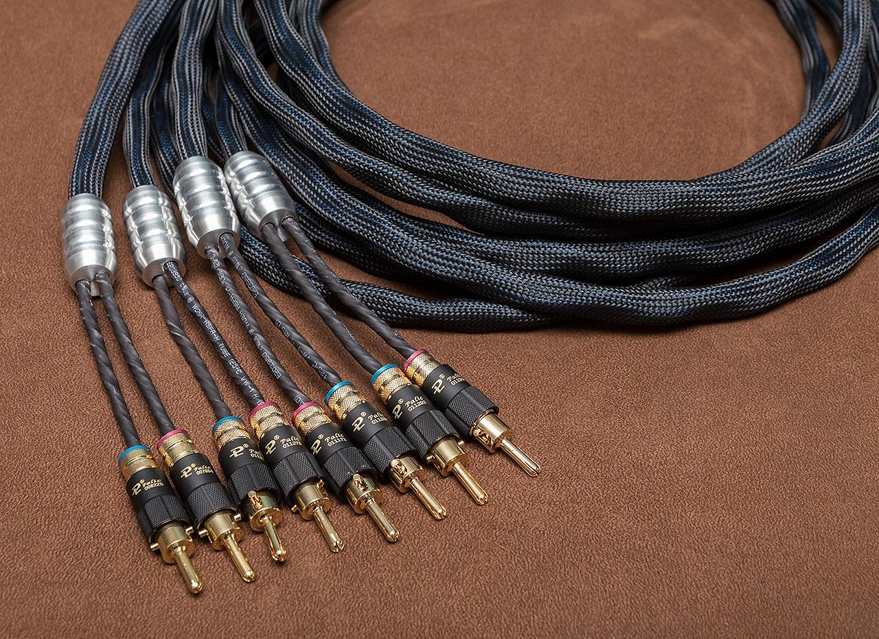 DIY speaker cables I made this afternoon. I call them audiophile jewelry (xpost from /r ...