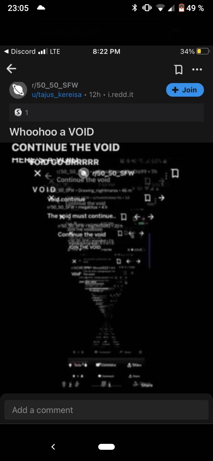 DO NOT STOP THE VOID | Scrolller