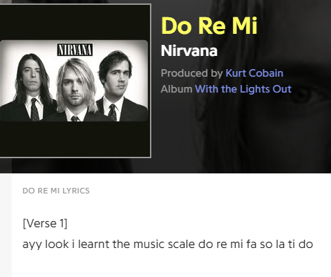 do re mi by nirvana | Scrolller