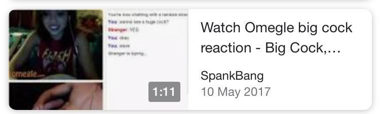 Does Anyone Have This Omegle Big Cock Reaction Video Anymore Scrolller