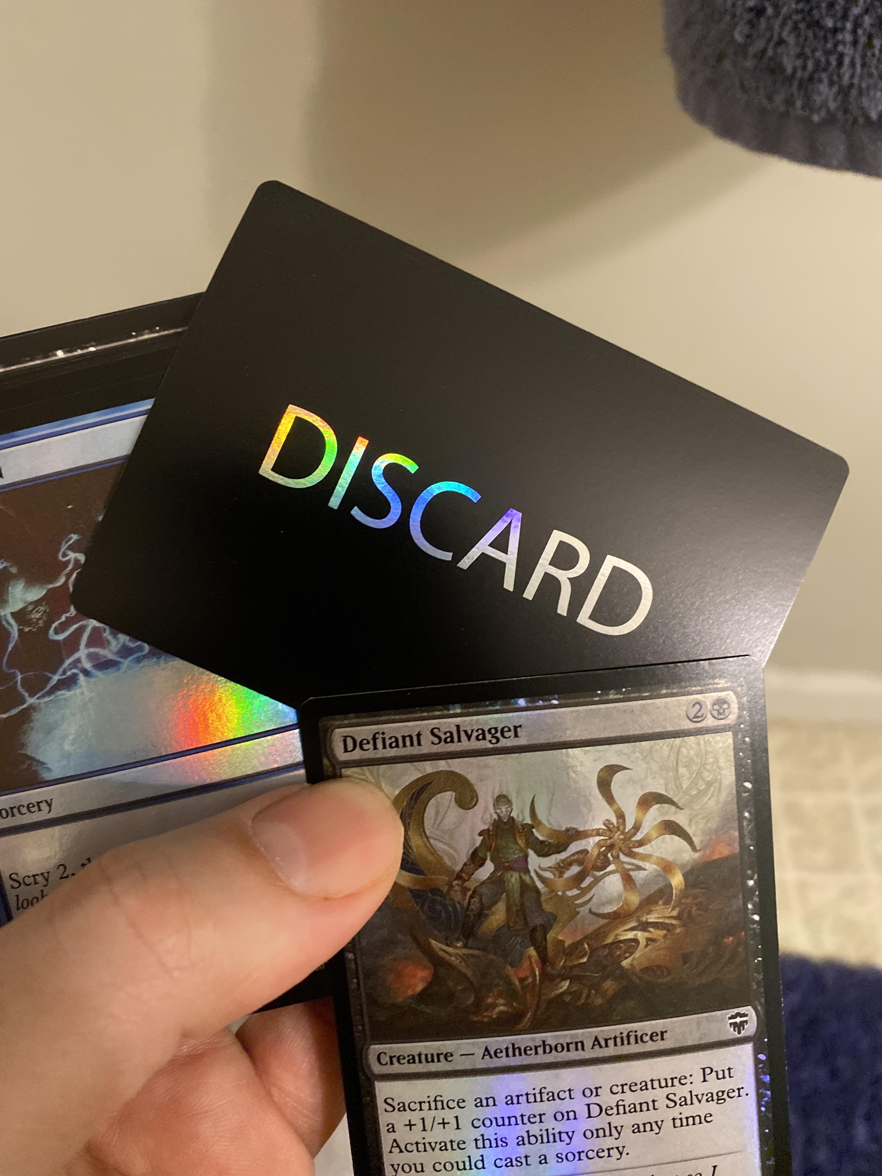 Does anyone know the rarity/value of the “Discard” misprint cards? | Scrolller