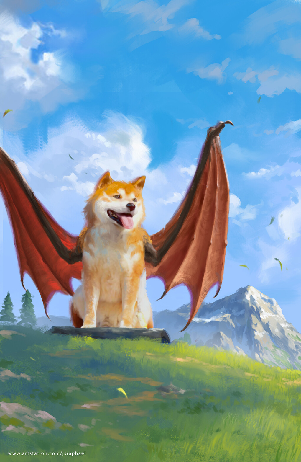 Doggo Dragon by Joshua Raphael | Scrolller