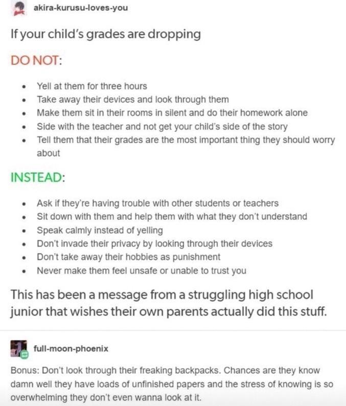 Don't Add to Your Student's Stress! | Scrolller