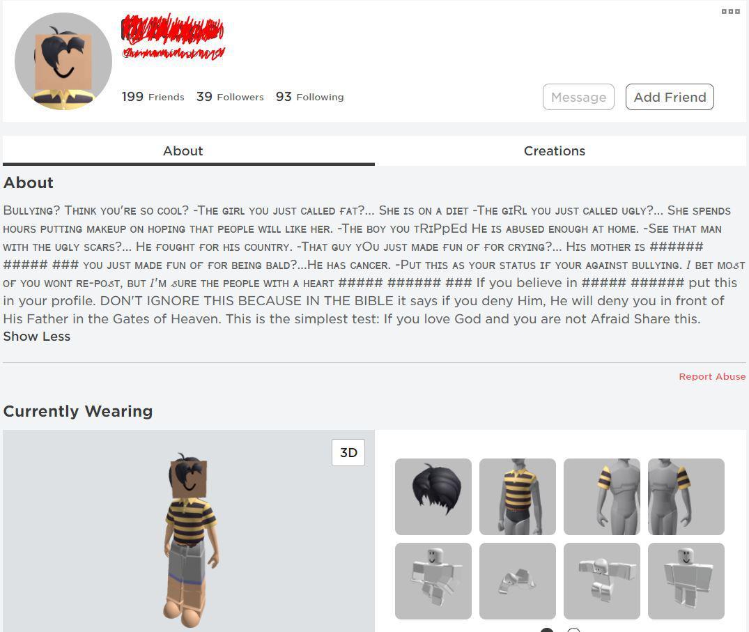 Don't bully on Roblox kids | Scrolller