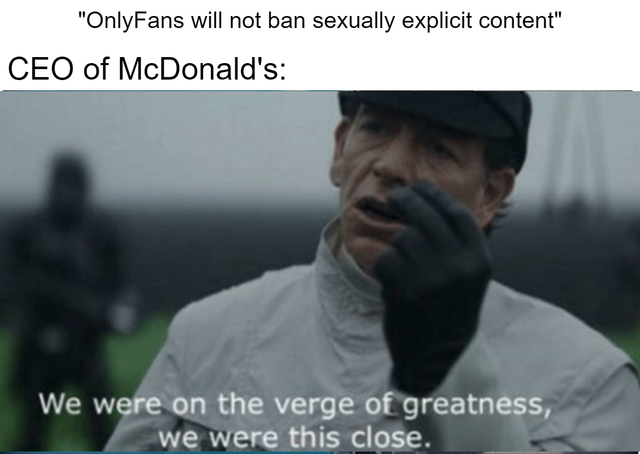 Don't do it, OnlyFans! | Scrolller