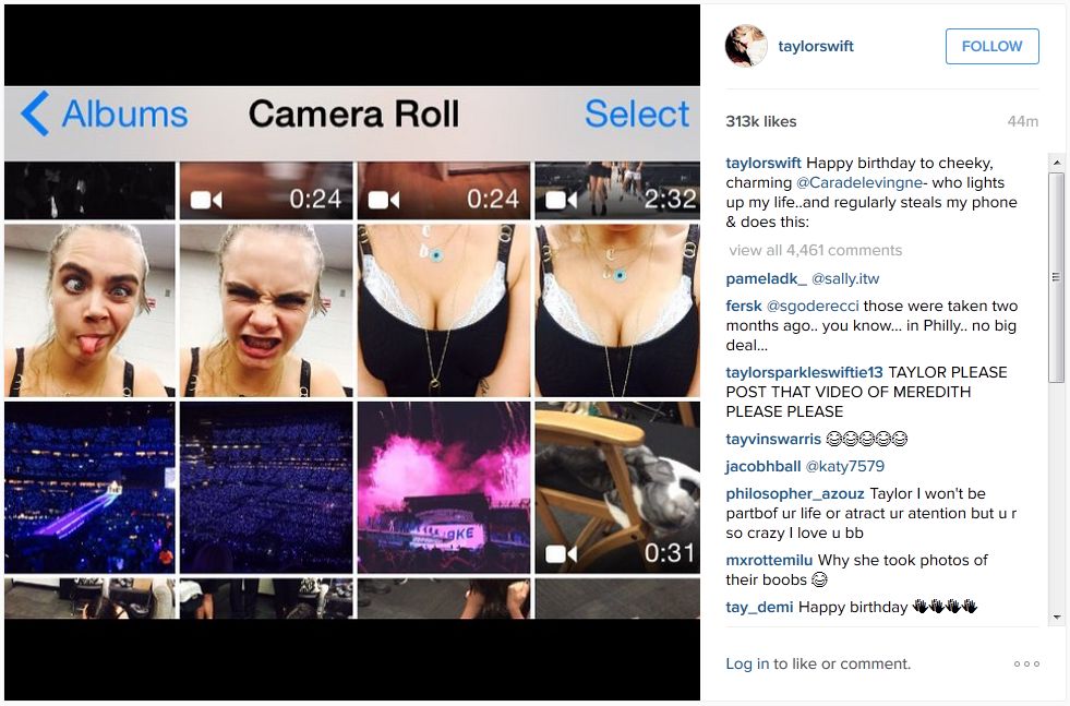 Don't leave your phone around Cara | Scrolller
