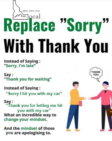 "Don't say sorry." | Scrolller