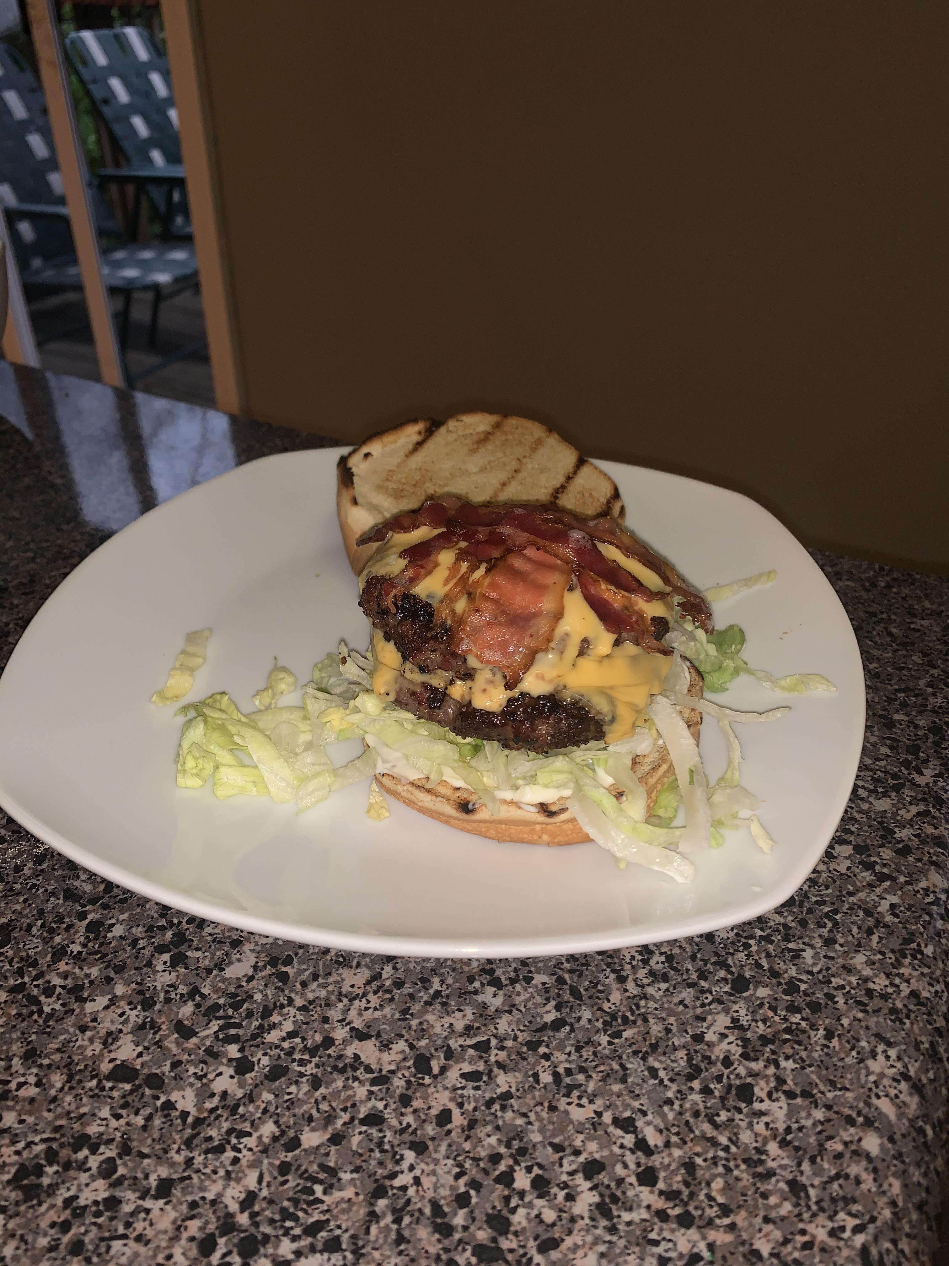 Double Bacon Cheeseburger on a toasted brioche bun | Scrolller