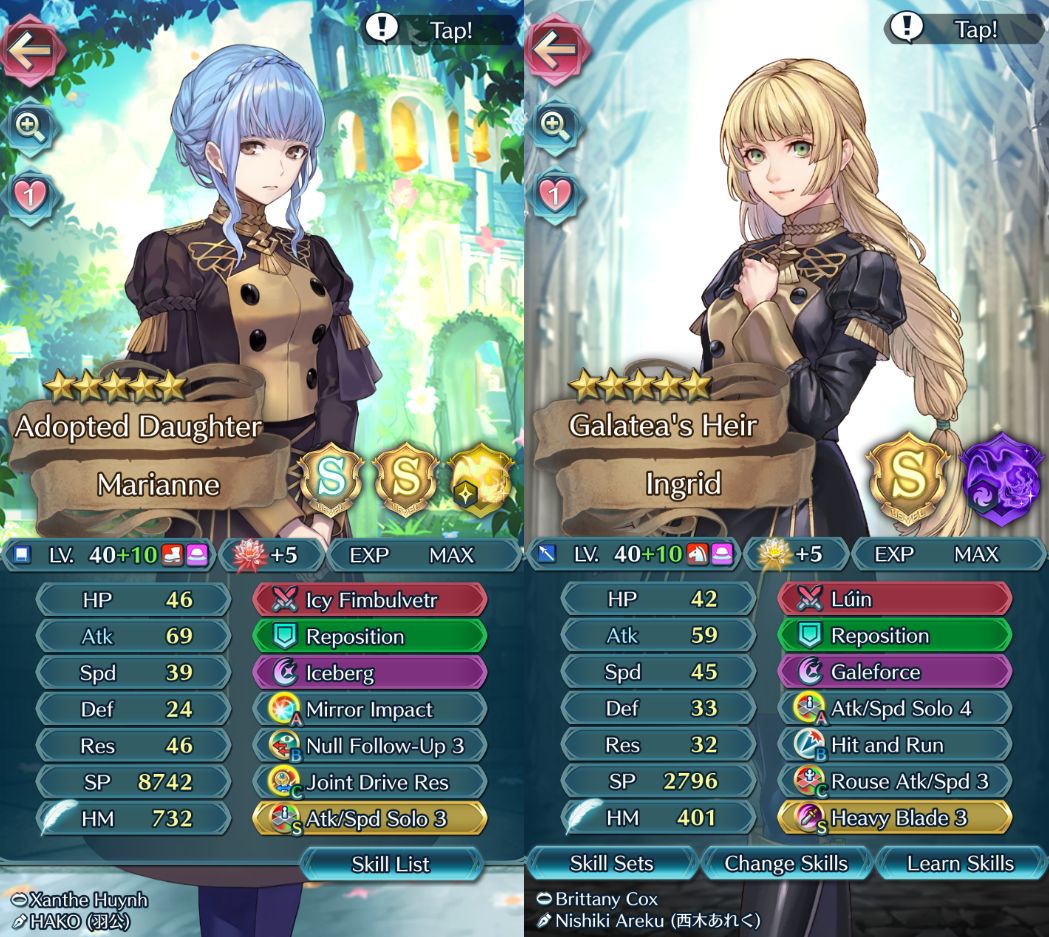 Double Blue showcase! +10 Marianne/Ingrid. | Scrolller