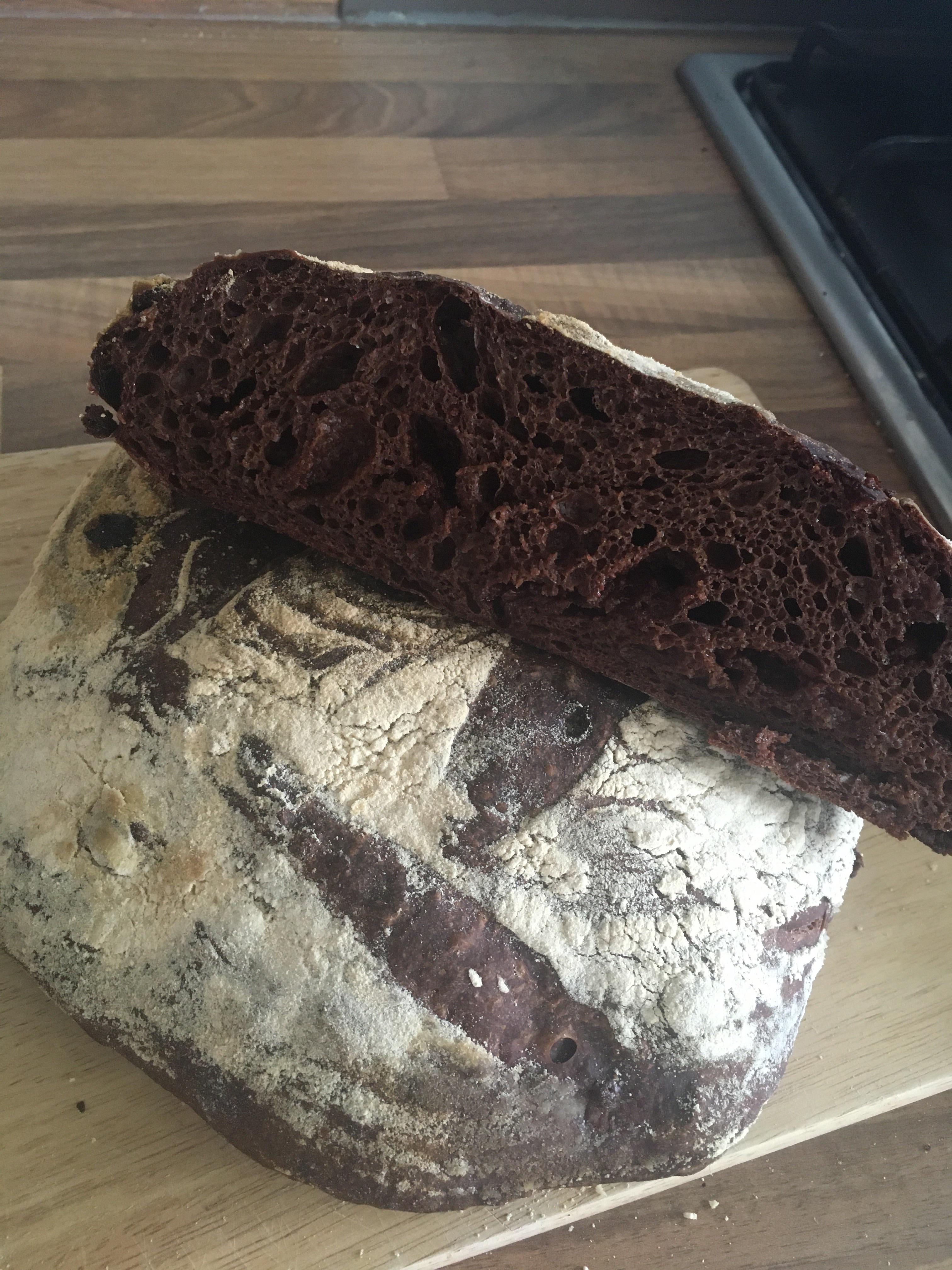 Double chocolate sour dough bread, might be ugly but very very tasty | Scrolller