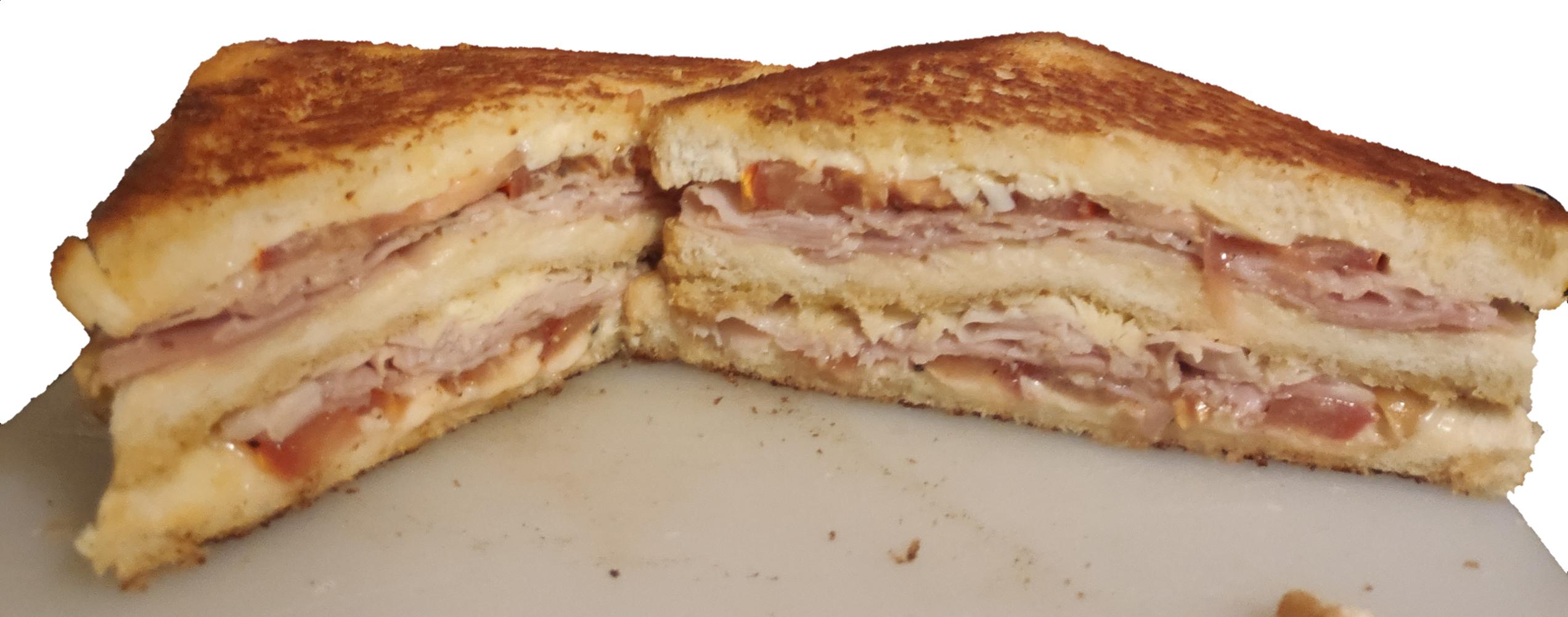 Double Decker Ham, Cheese &Tomato Melt | Scrolller
