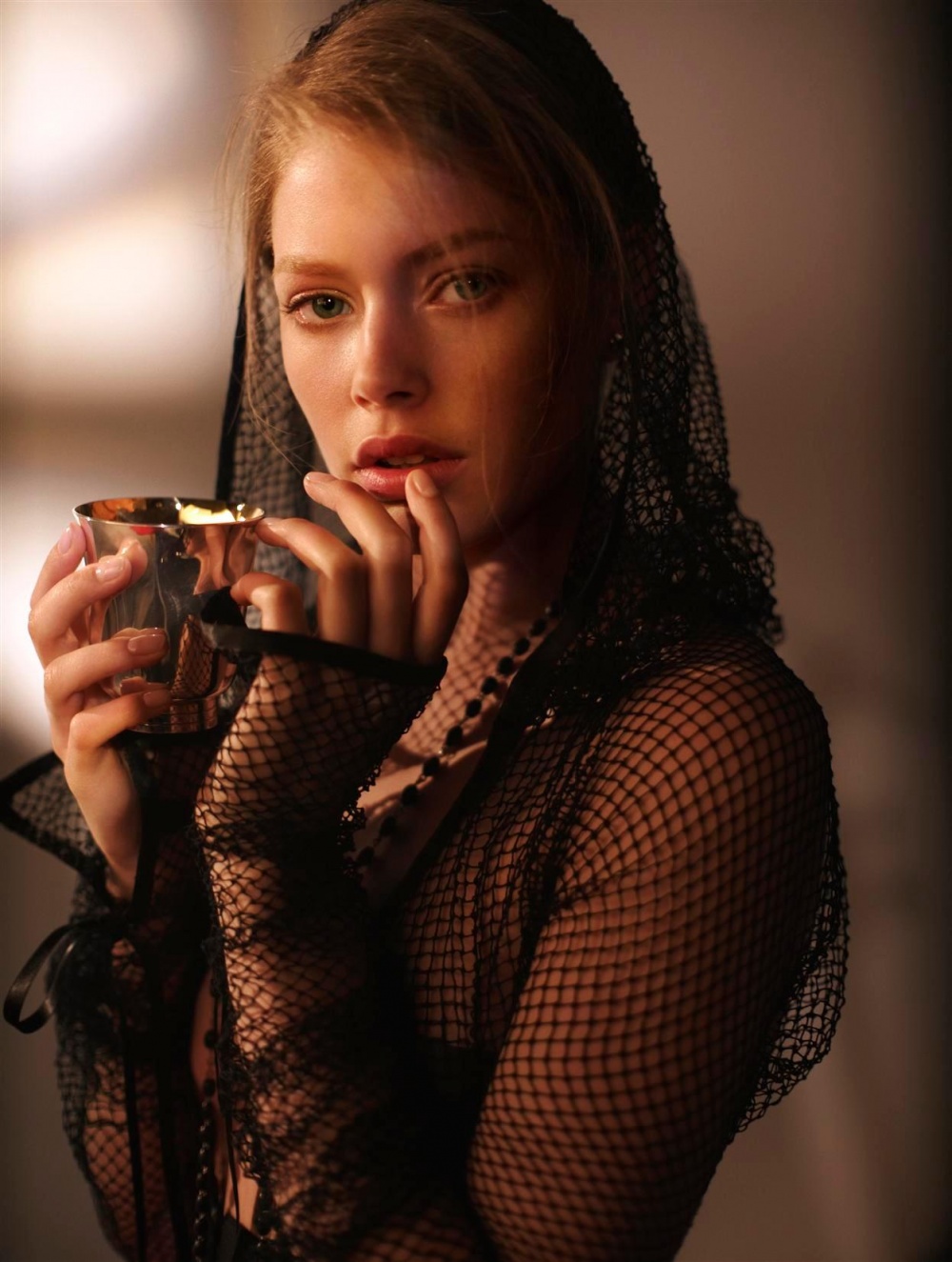 Doutzen as a Grail Maiden