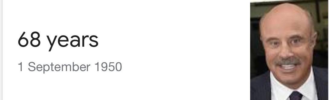 DR PHIL IS TURNING 69 THIS YEAR | Scrolller