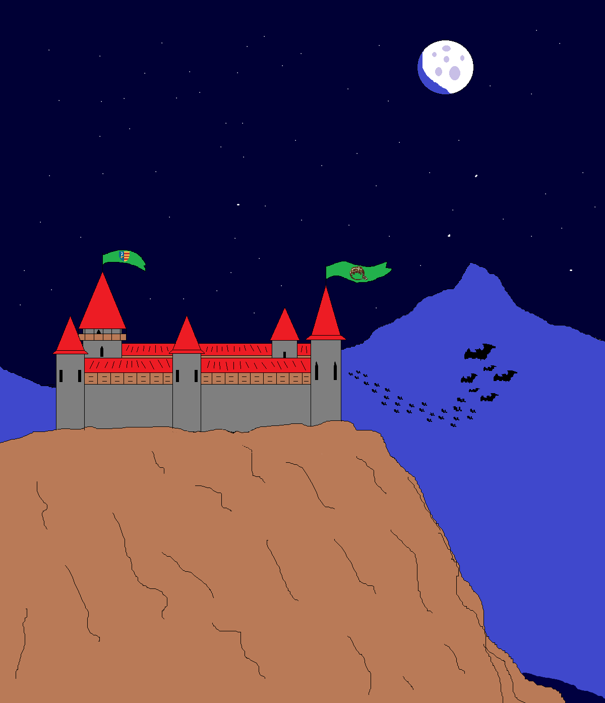 Dracula's castle (MS Paint) | Scrolller