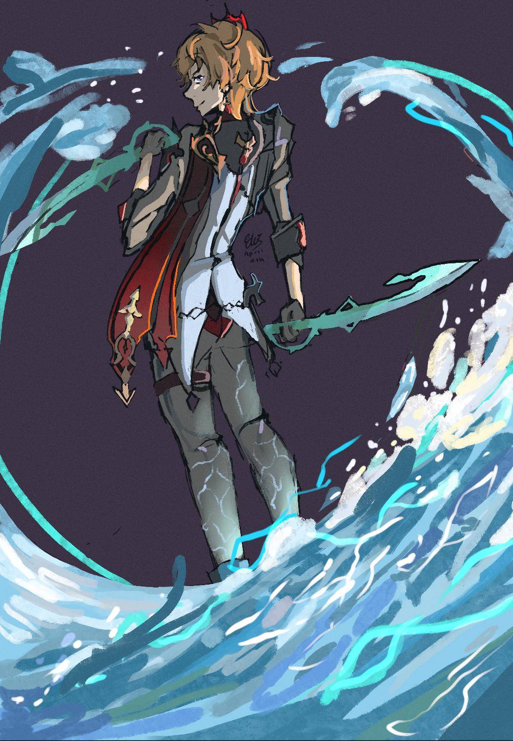 Drawing of tartaglia / childe ^_^ | Scrolller