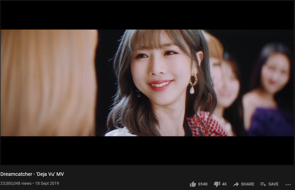 Dreamcatcher's 'Deja Vu' MV has surpassed 23 million views on the Dreamcatcher Official Youtube ...