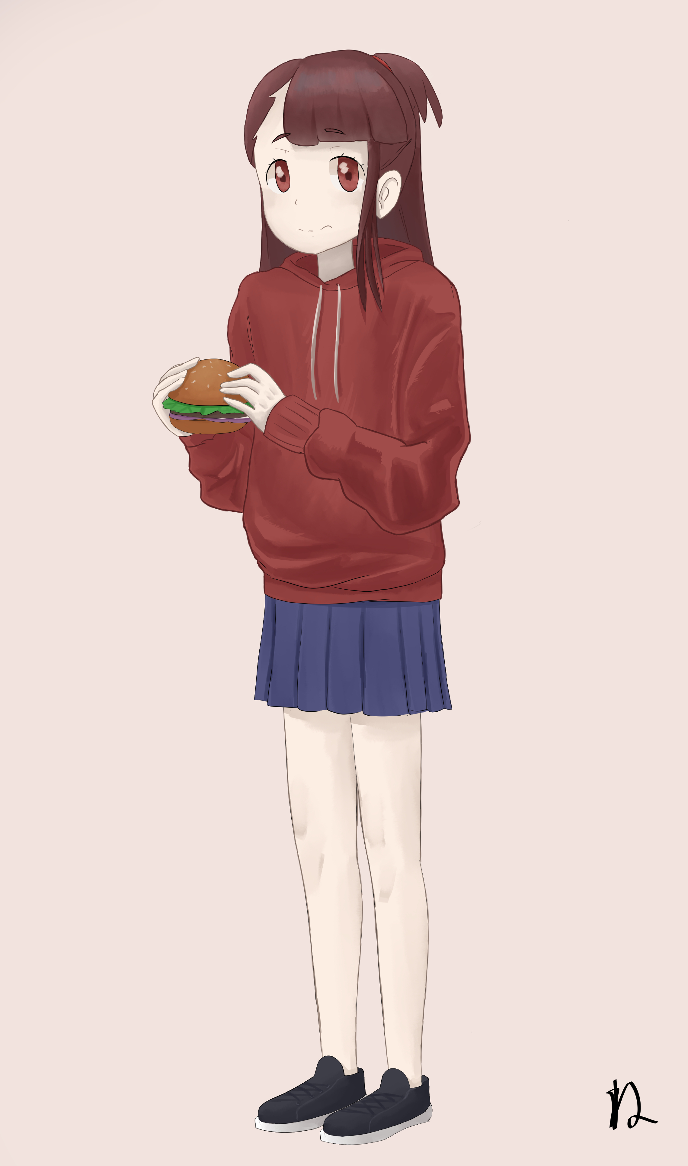 Drew akko with a borgar | Scrolller